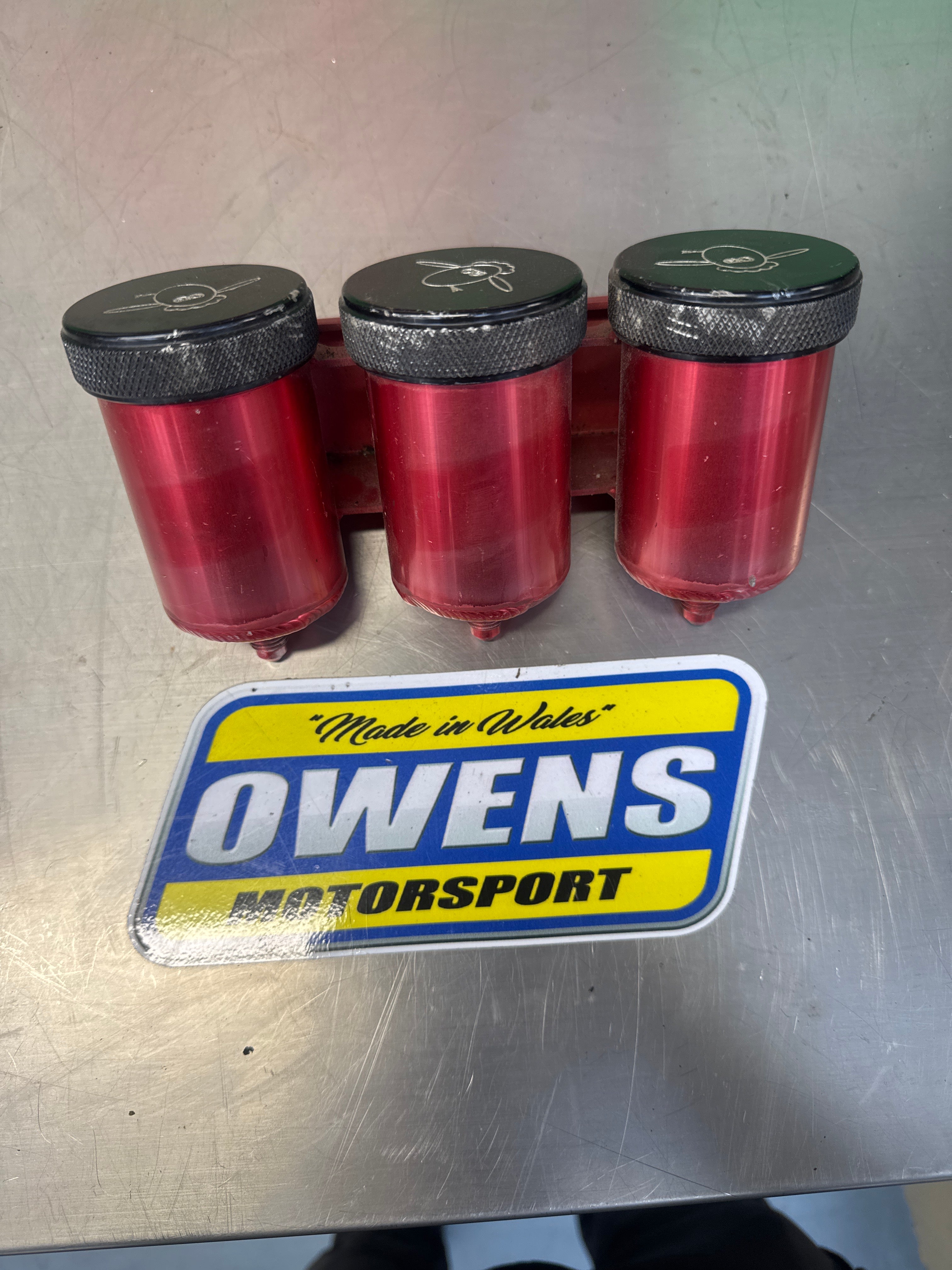 Aluminium brake reservoirs – Owens Pit Stop